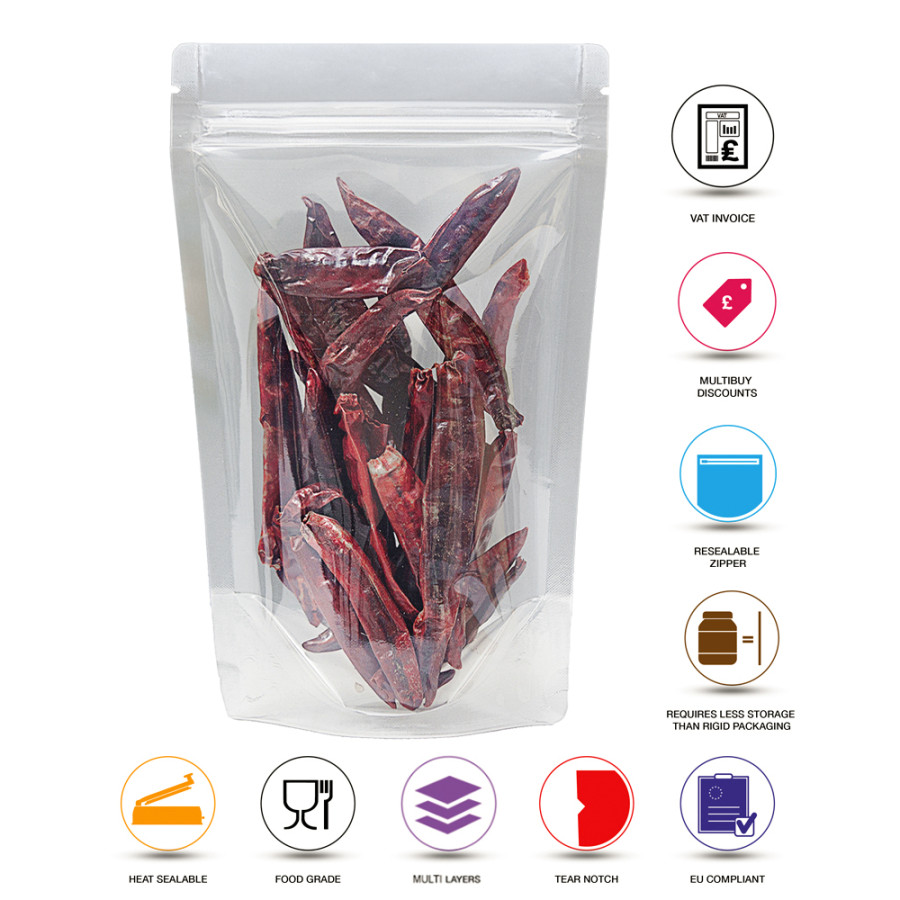Buy online 40g Clear/Clear Stand Up Pouch/Bag with Zip Lock [SP1]