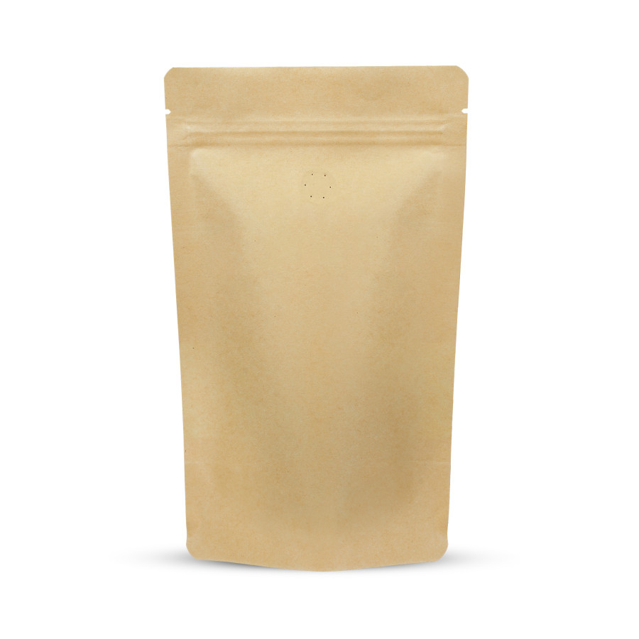 70g Kraft Paper With Valve Stand Up Pouch/Bag with Zip Lock [SP2]