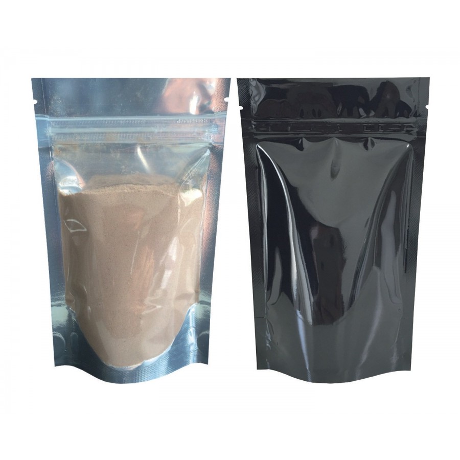 Buy online 40g Clear / Black Shiny Stand Up Pouch/Bag with Zip Lock [SP1]