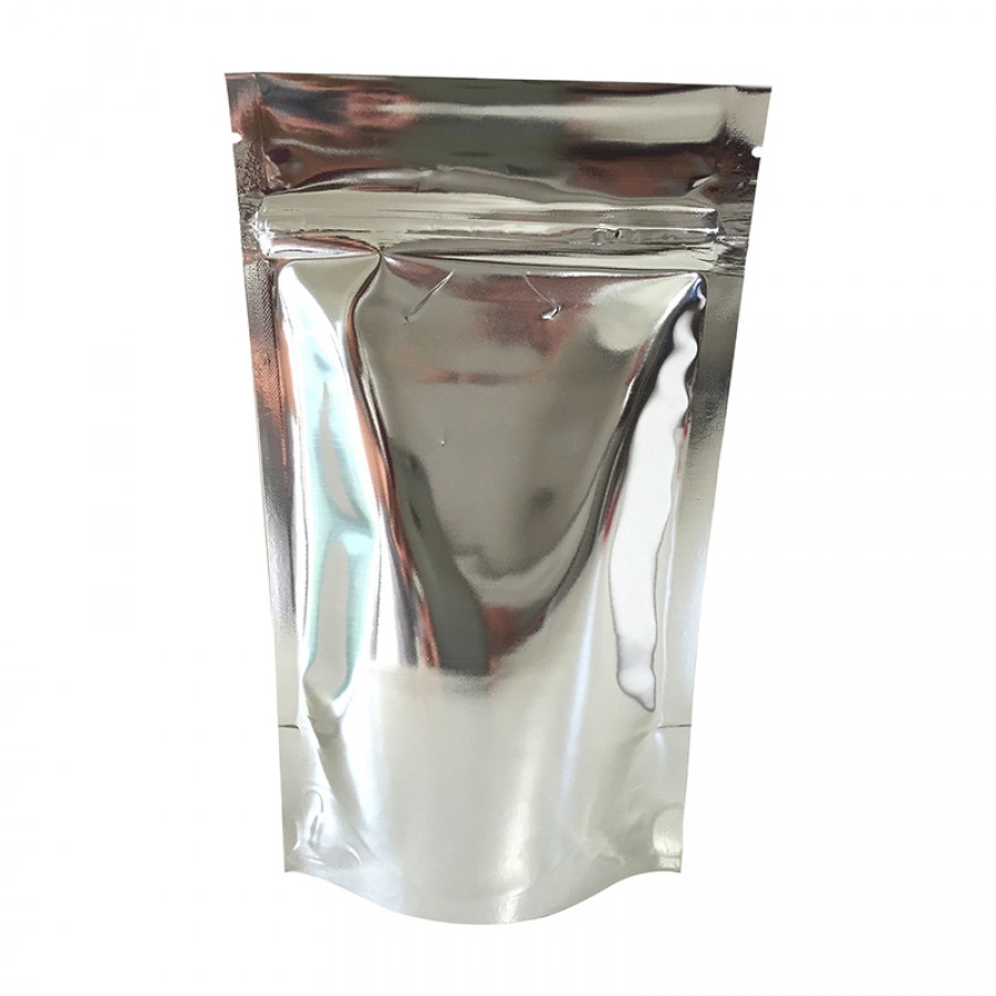 Buy online 40g Silver Shiny Stand Up Pouch/Bag with Zip Lock [SP1]